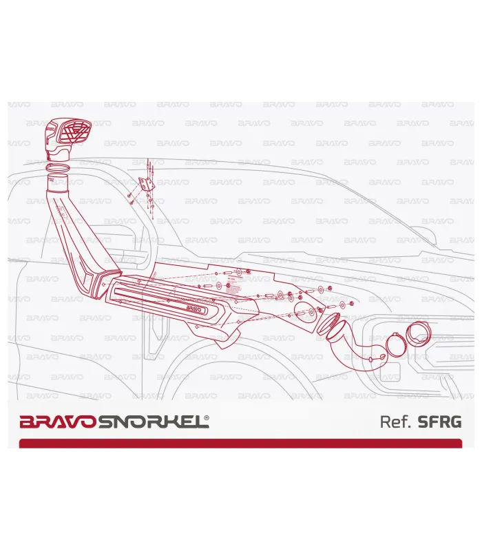 BRAVO SNORKEL FORD RANGER PX (2023 - )