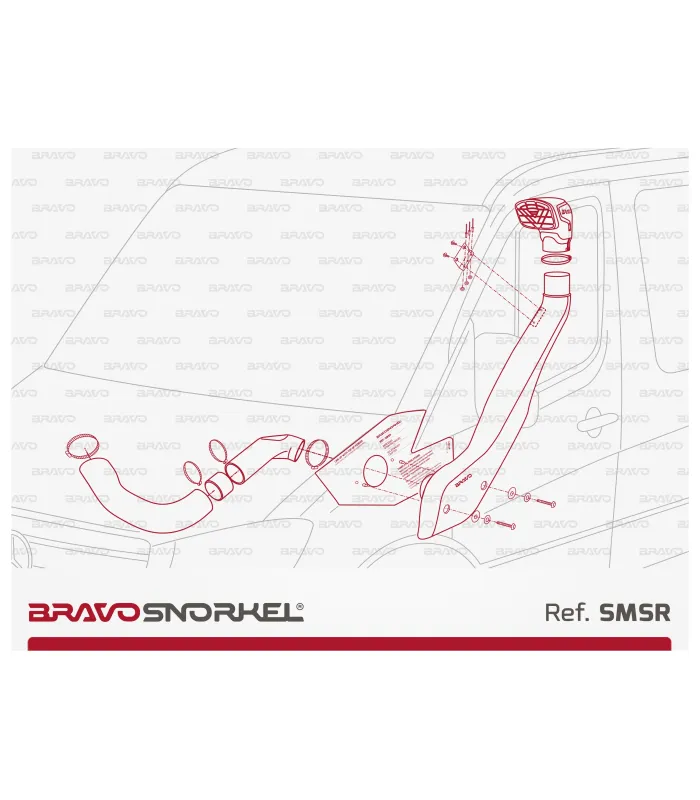 BRAVO SNORKEL MERCEDES SPRINTER W906 / VOLKSWAGEN CRAFTER (2006 - 2018)